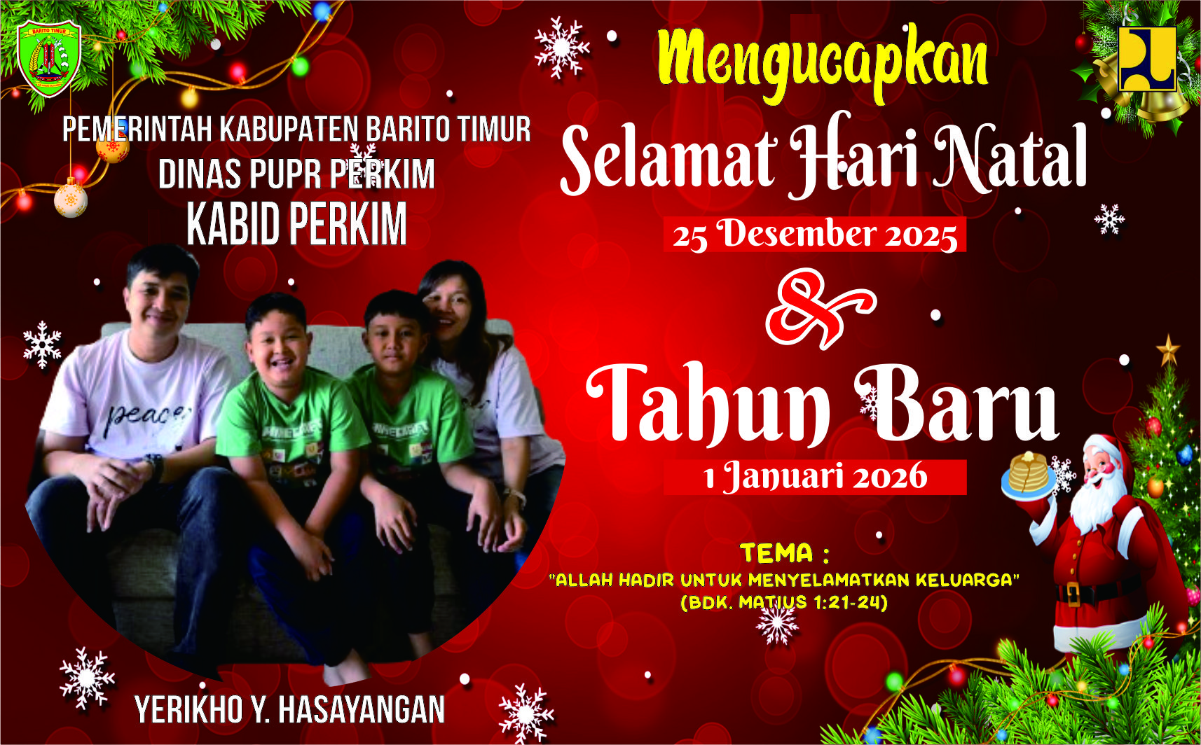 Iklan Ucapan Selamat Hari Natal 25 Desember 2025 dan Selamat Tahun Baru ...