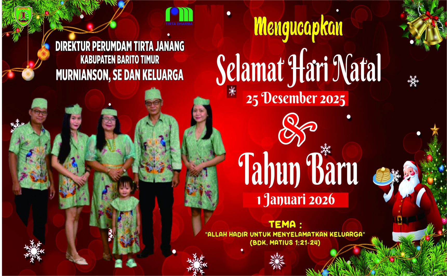 Iklan Ucapan Selamat Hari Natal 25 Desember 2025 dan Selamat Tahun Baru ...