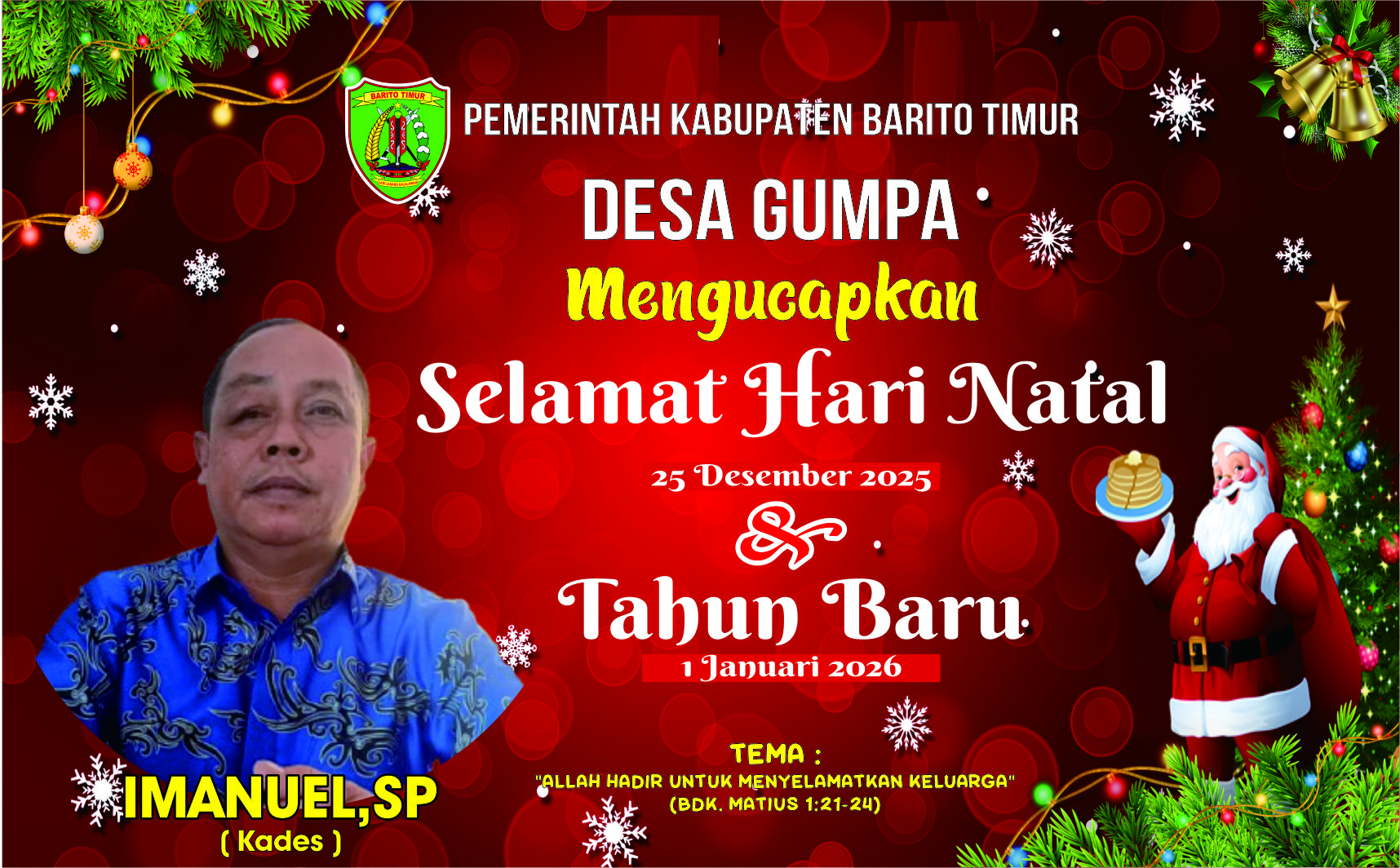 Iklan Ucapan Selamat Hari Natal 25 Desember 2025 dan Selamat Tahun Baru ...